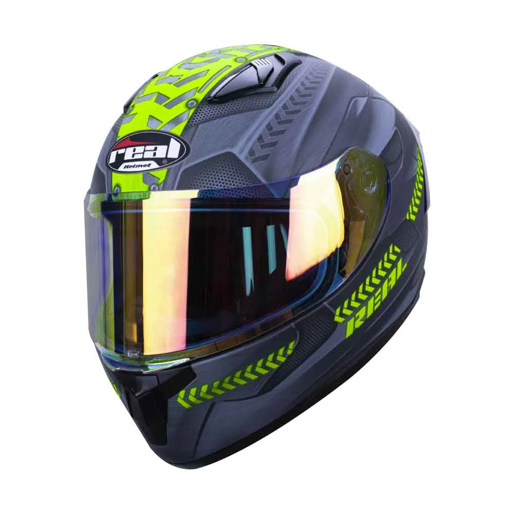 Real หมวกกันน็อคเต็มใบ Raptor Cyborg | Motofiix Thailand